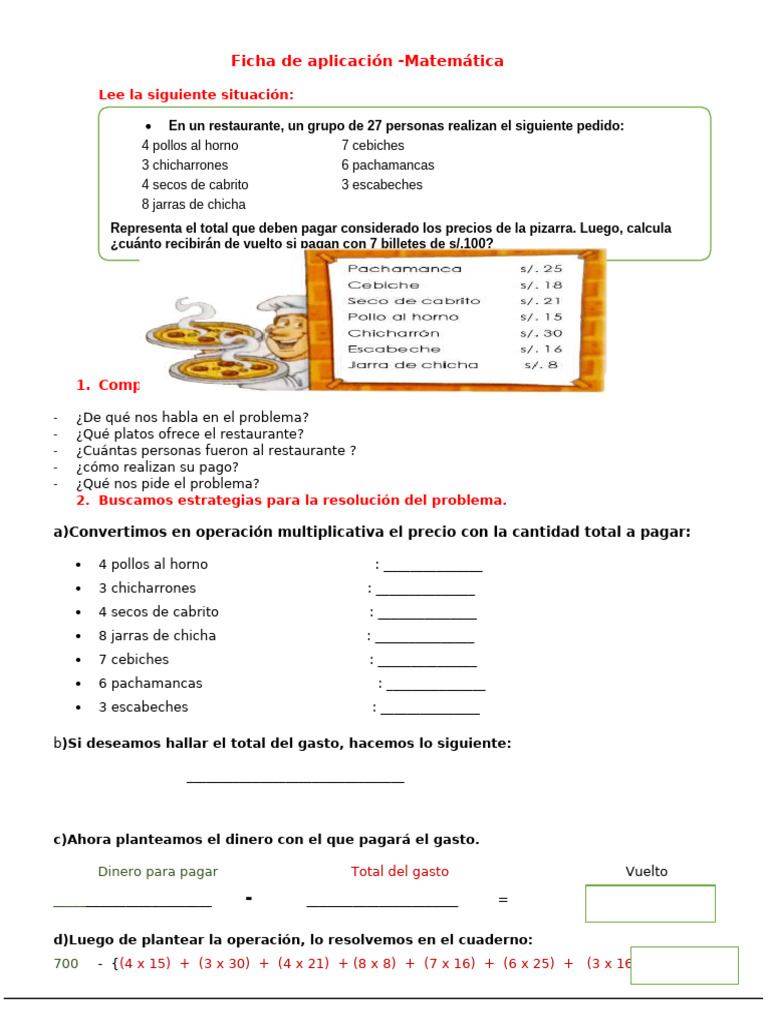 Ficha Mate Mart 1 Operaciones Combinadas | PDF