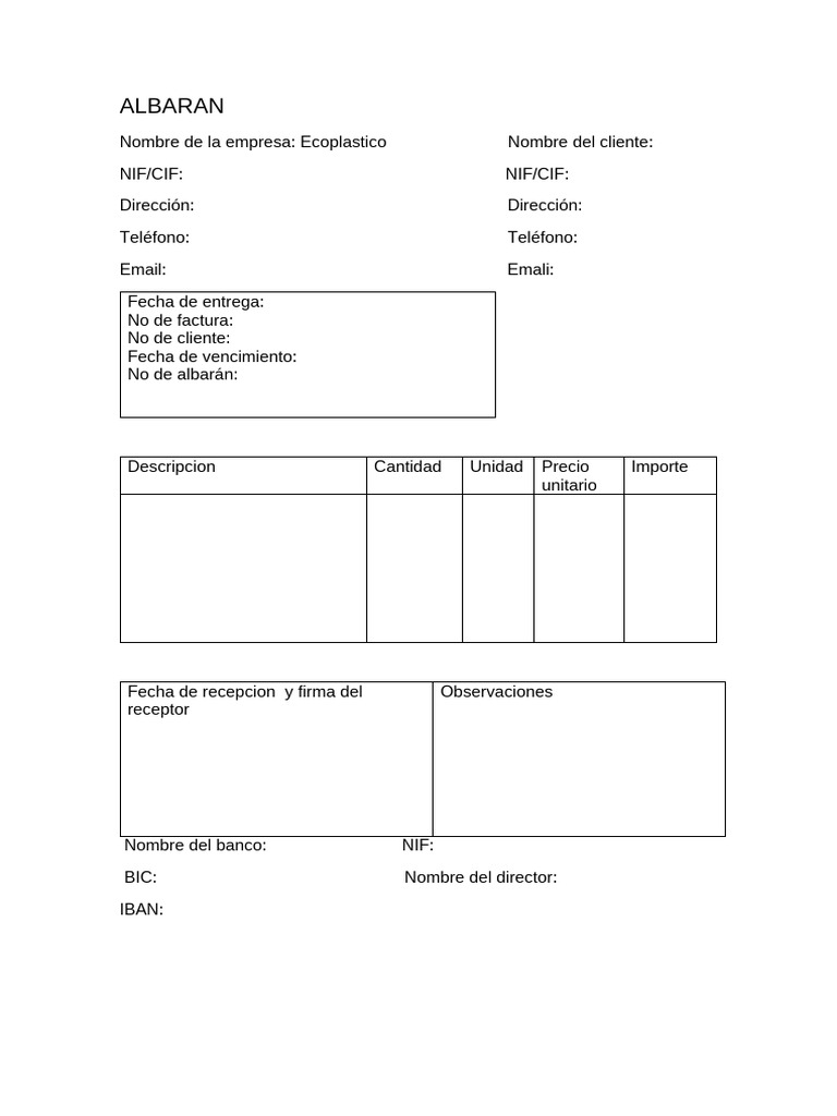 Albaran 1 | PDF