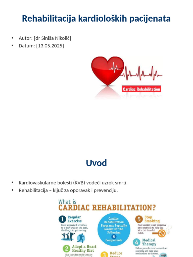 Rehabilitacija Kardioloskih Pacijenata | PDF