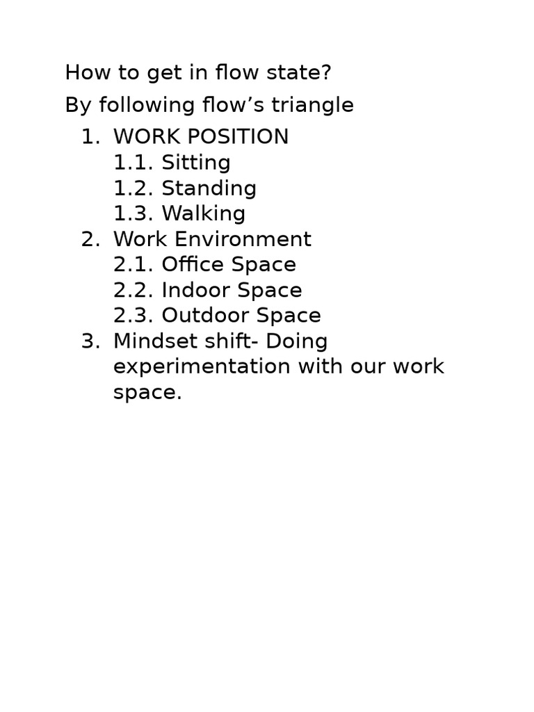How To Get in Flow State | PDF