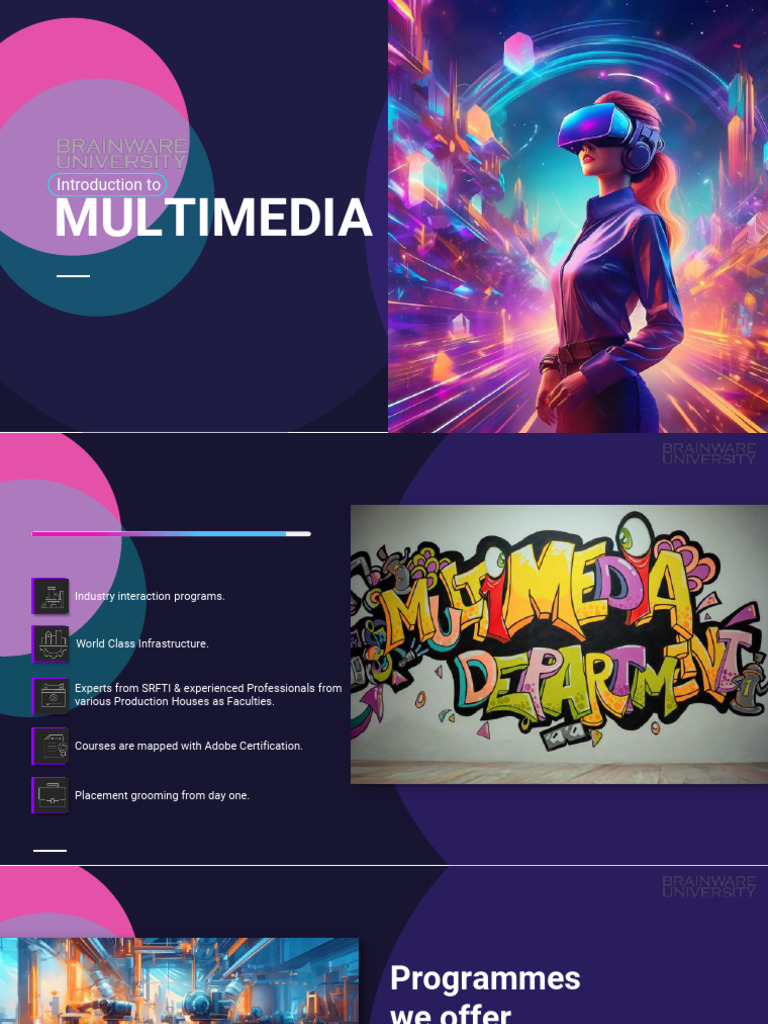 Brainware University Multimedia Department | PDF | Graphics | Animation