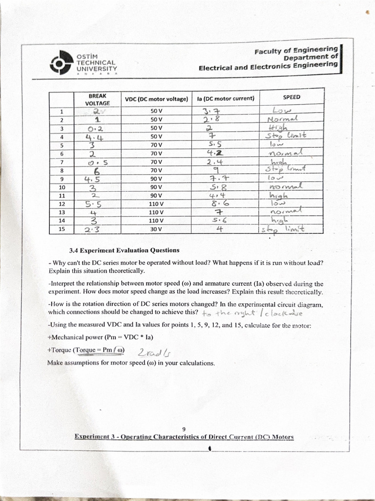 Energy Conversion Lab 3 | PDF