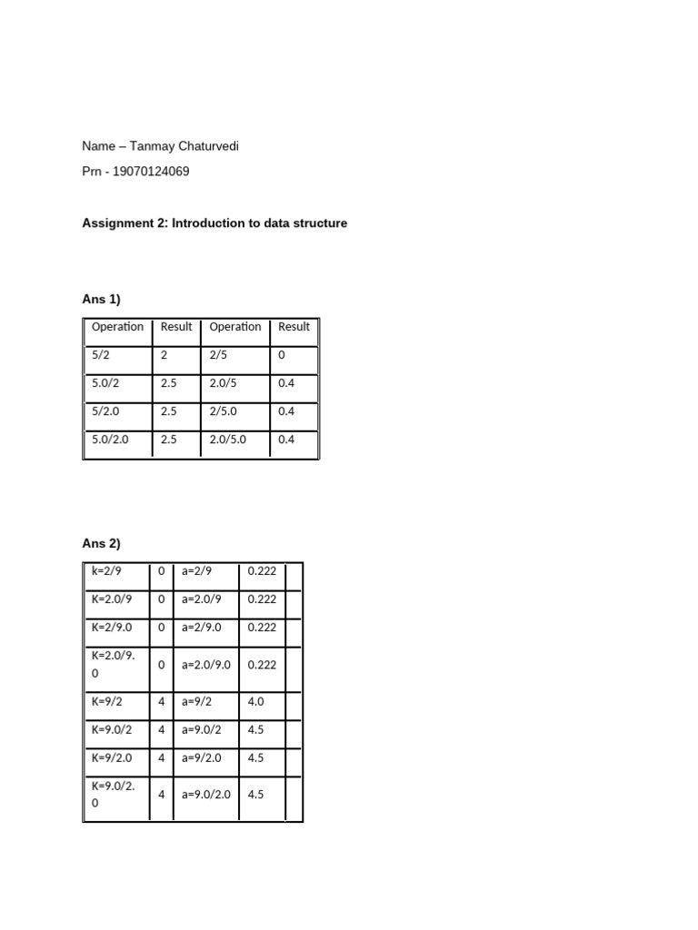 Tanmay Chaturvedi 19070124069 Fds Assignment 2 | PDF