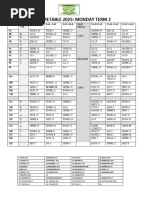 Grade 12 Weekly Class Schedule | PDF