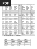 Time Table 2024 - 2025 | PDF