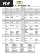 2025 General Time Table Updated | PDF