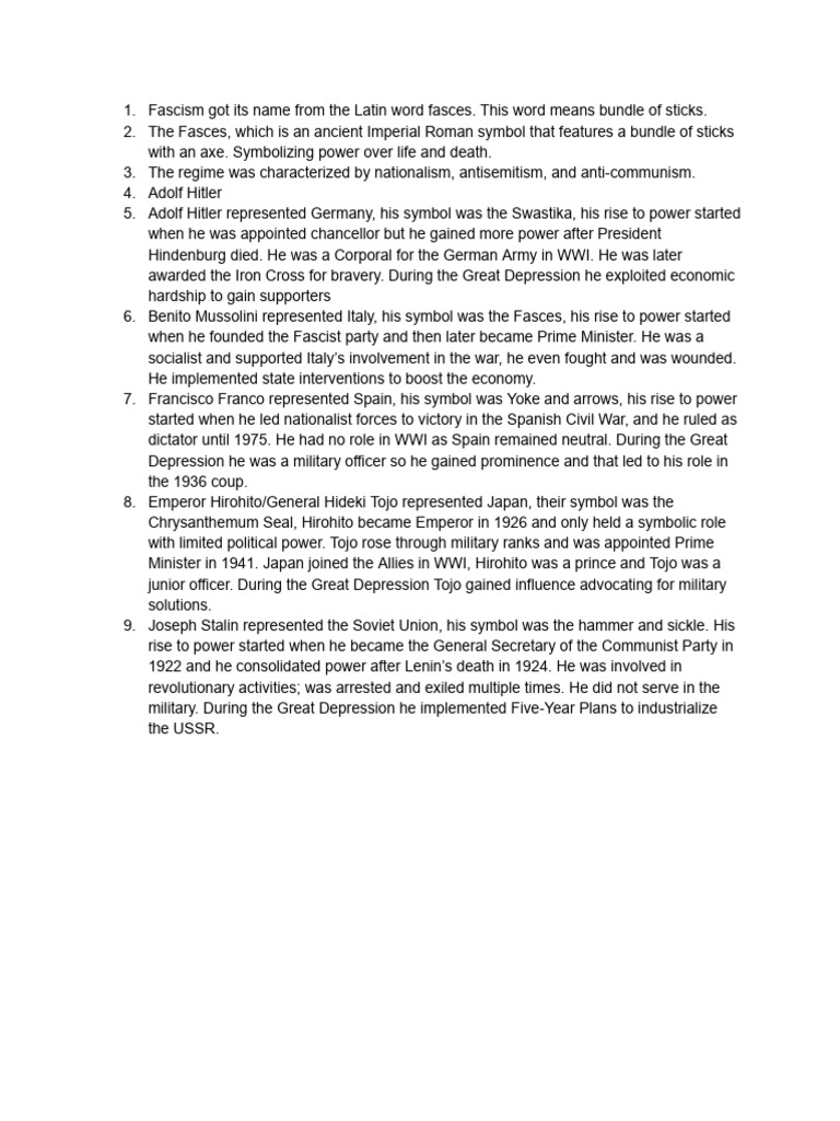 Rise of Dictatorship | PDF