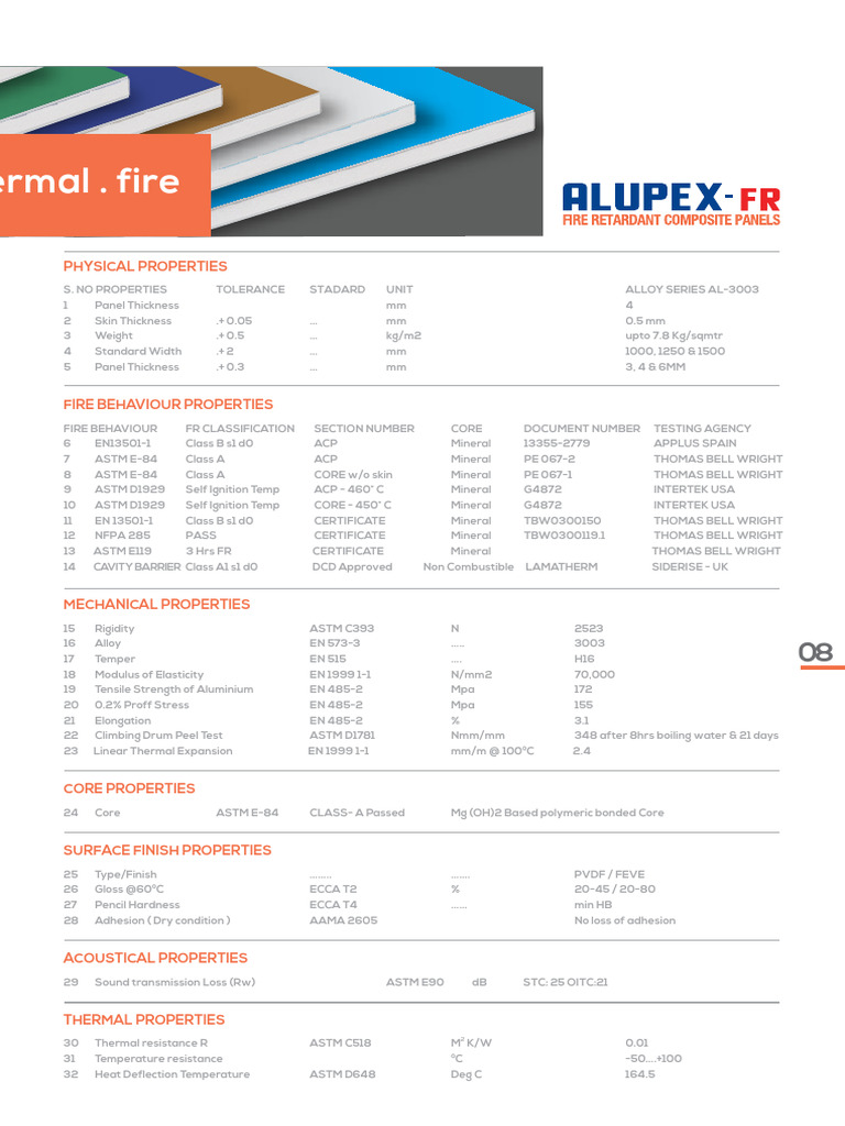 Properties Alupex FR Catalog 2017 | PDF | Materials | Mechanical ...