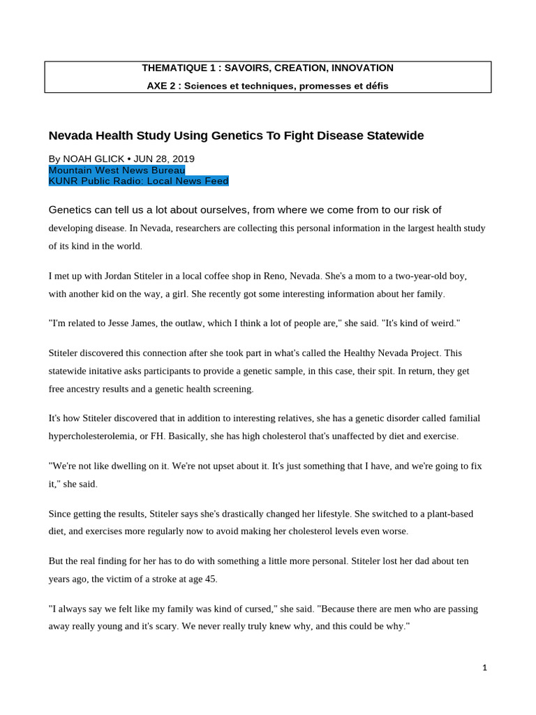 Ethics and Genetics (1) - Copie | PDF | Genetic Testing | Genetics