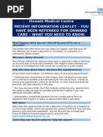 Outpatient Information | PDF | Patient | Clinic