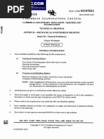 CSEC Technical Drawing June 2022 P2 | PDF