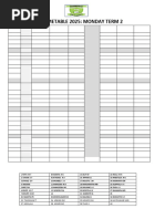 Grade 12 Time Table 2025 | PDF