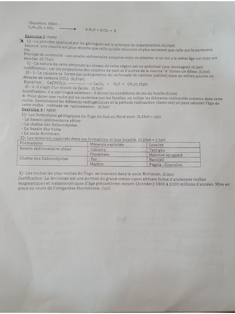 SVT D Corrige Type Bac1 2023 | PDF