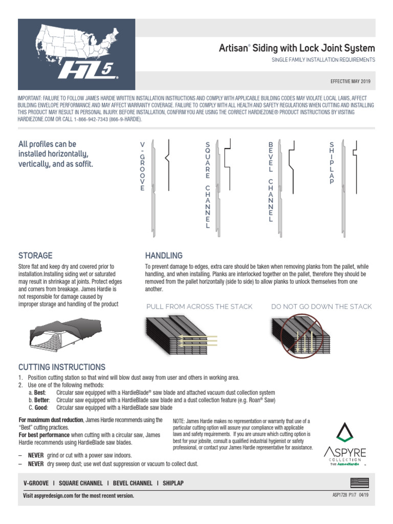 James Hardie Artisan Siding Installation Guide | PDF | Building ...