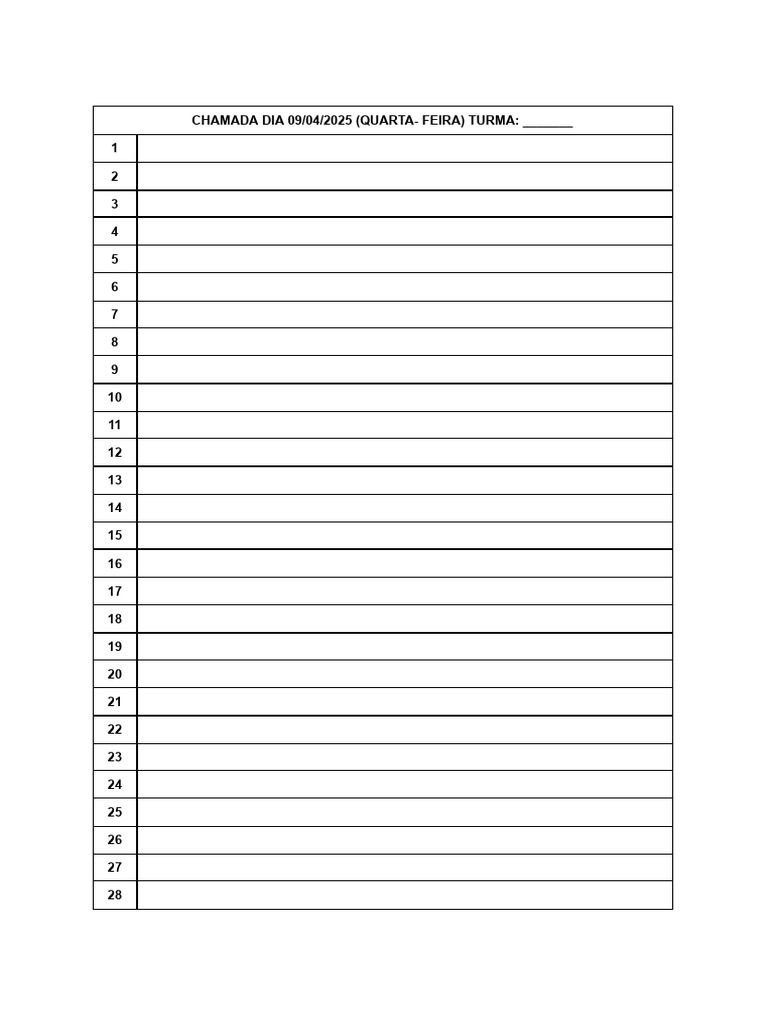 Chamada | PDF