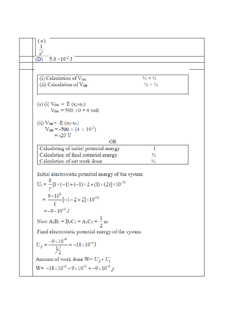 CH 2. Electric Potential Key | PDF
