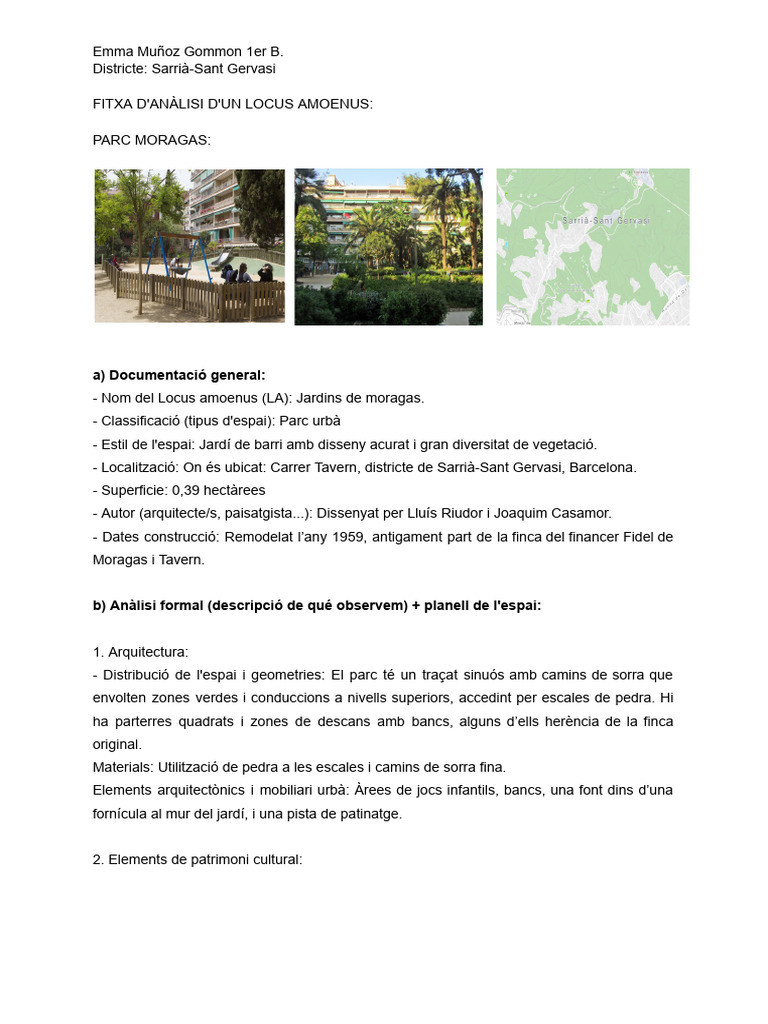 Fitxa D'anàlisi D'un Locus Amoenus | PDF