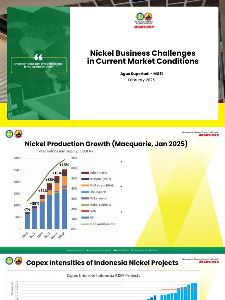Agus Supriyadi - MGEI - Nickel Business Challenges in Current Market ...