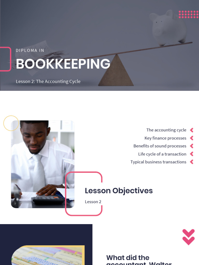 Bookkeeping Lesson 2 Slides | PDF | Bookkeeping | Accounting