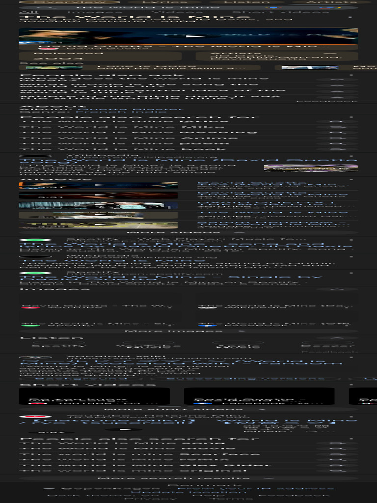 The World Is Mine - Google Search | PDF