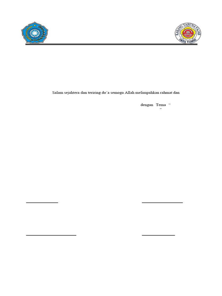Surat Pemebritahuan DANRAMIL | PDF