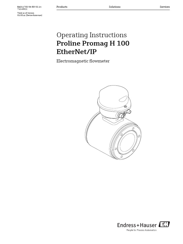 PROMAG 100 - Endrees + Hauser | PDF | Direct Current | Instrumentation
