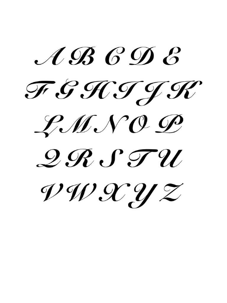 Fancy Alphabet Letters Printable Stencils 51738.Jpg | PDF