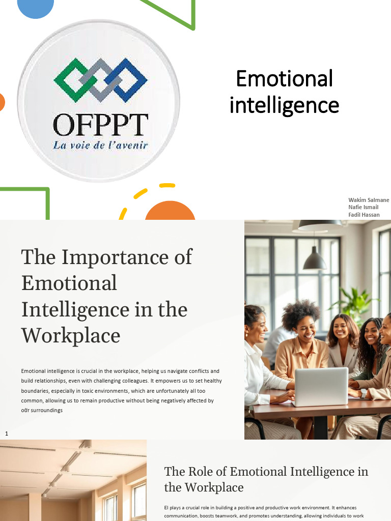 The Importance of Emotional Intelligence in The Workplace | PDF ...