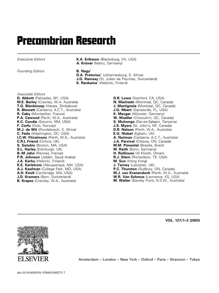Precambrian Research - Archaean Tectonics Vol1 (Geologos) | PDF | Plate ...