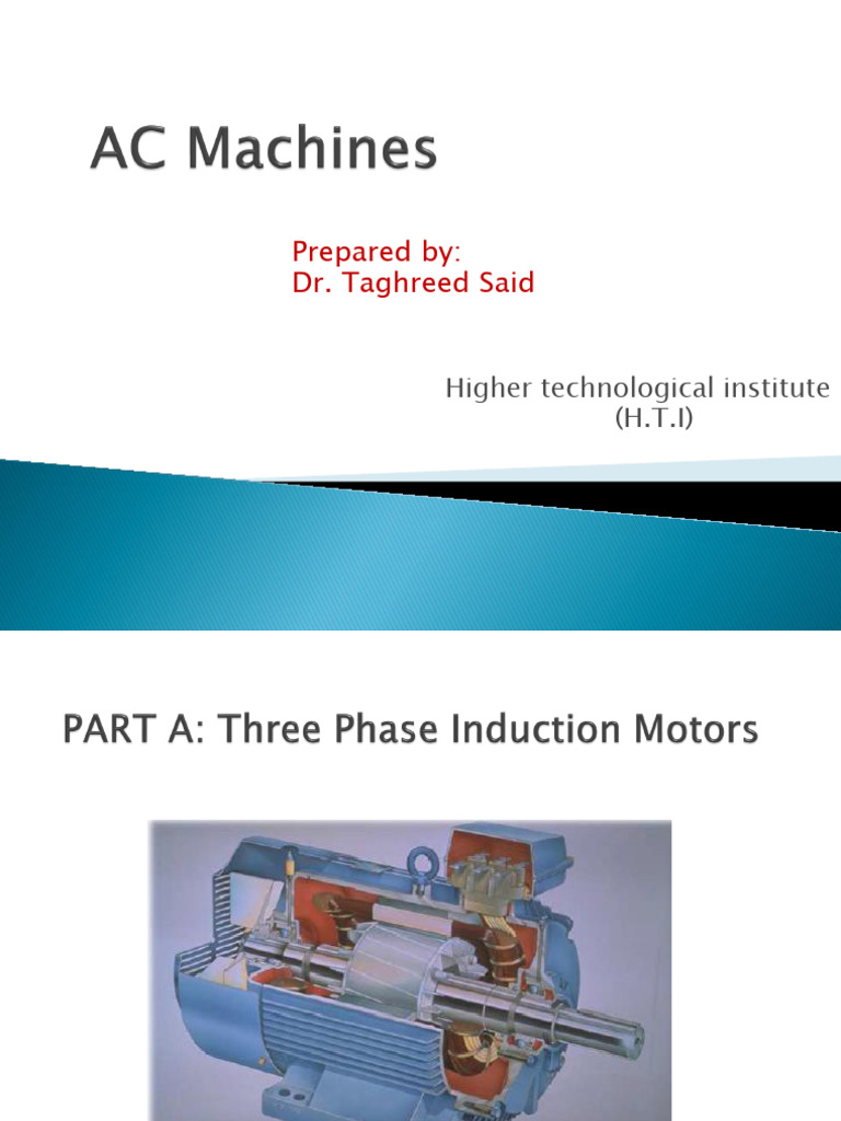 AC Induction Motor-Part4 | PDF | Electric Motor | Electromagnetism