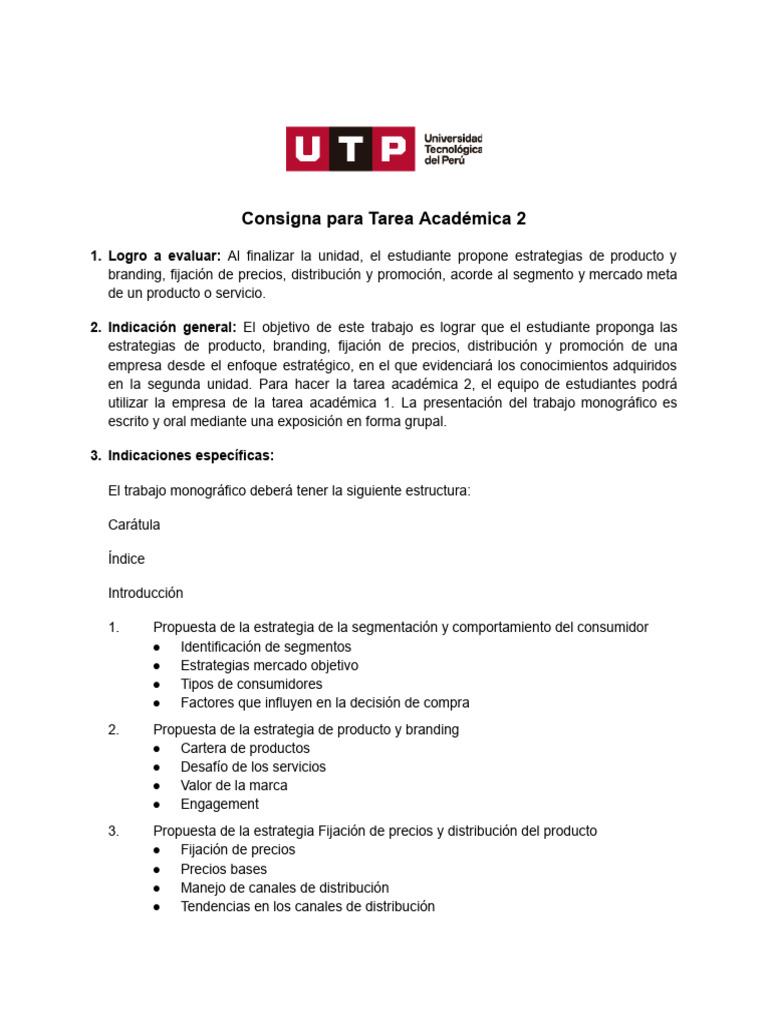 Ta2 - Indicaciones y Rúbrica - A51n - V3 | PDF | Marca | Producto (Negocio)