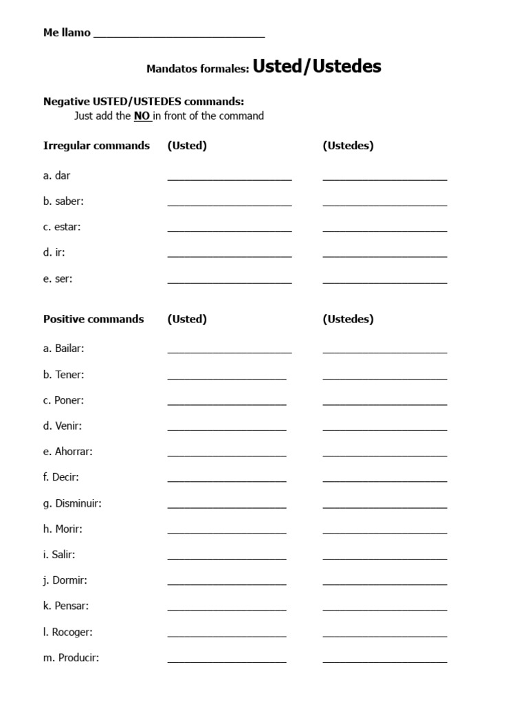 HDT Mandatos Formales | PDF