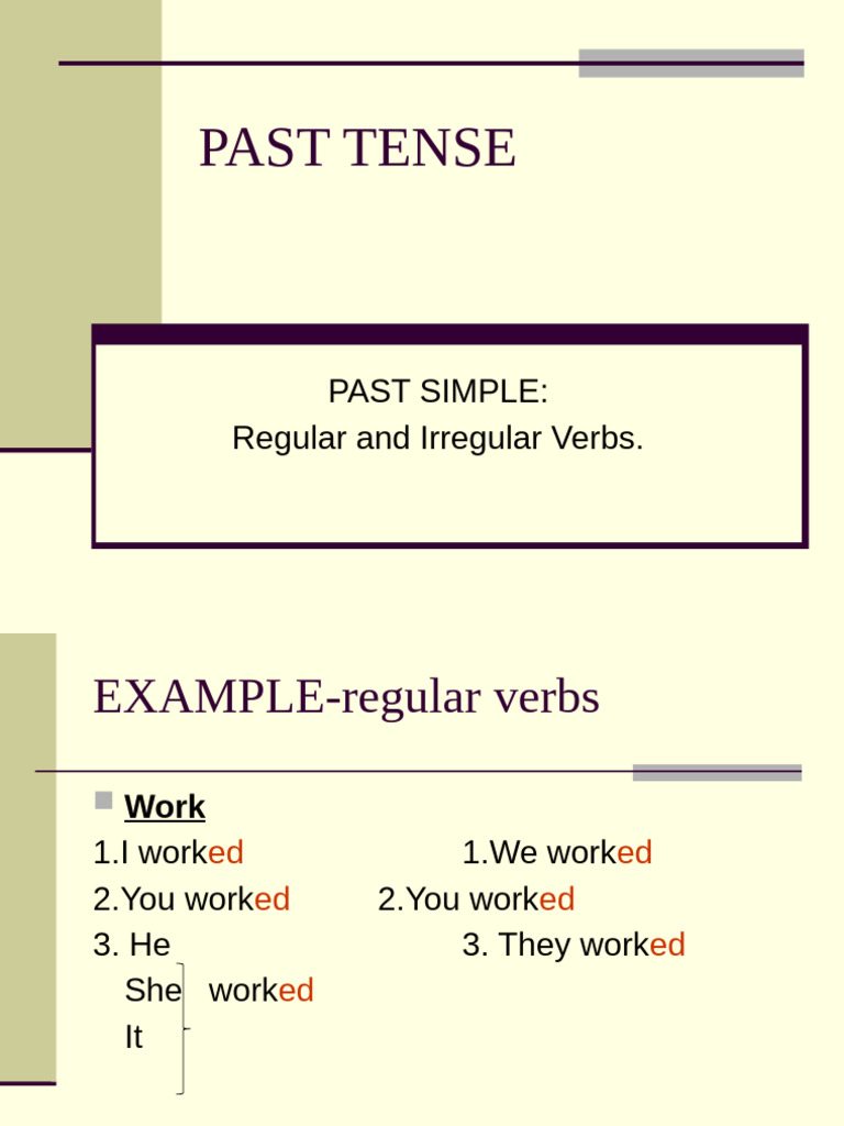 Past Simple Presentation | PDF