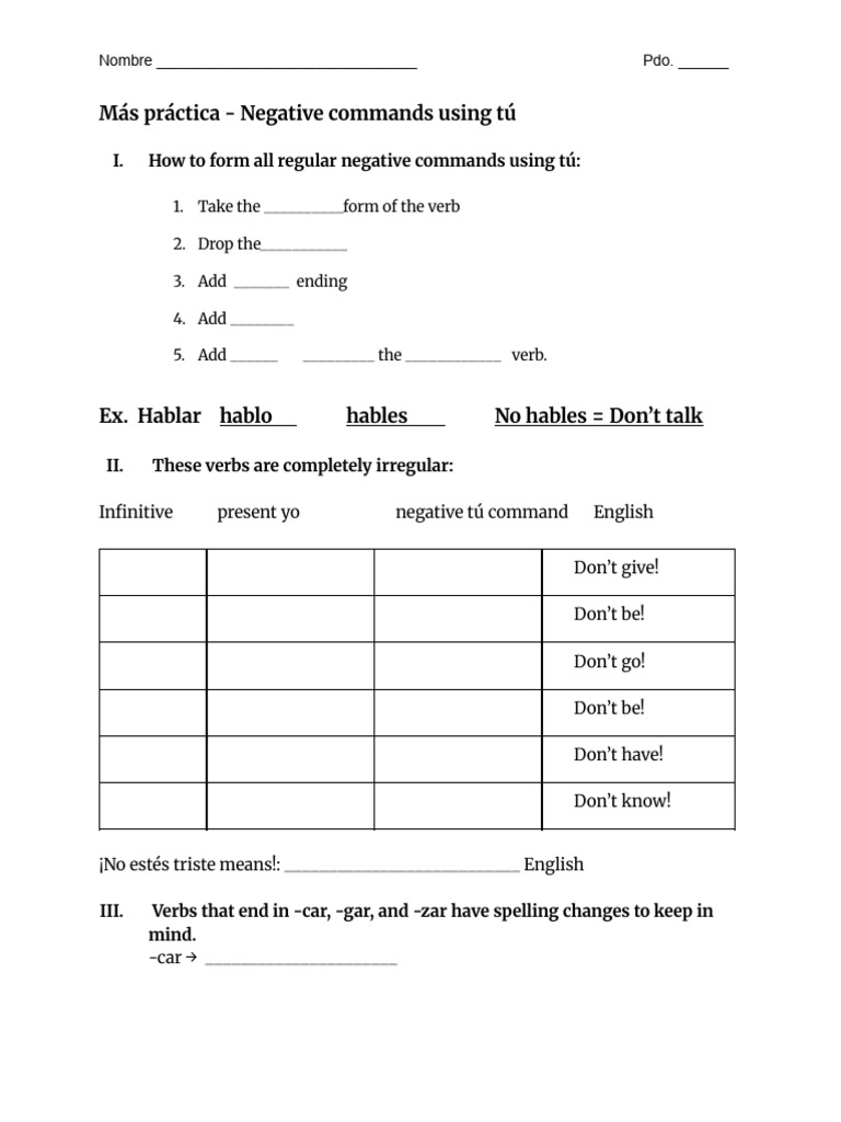 HDT Negative Tú | PDF