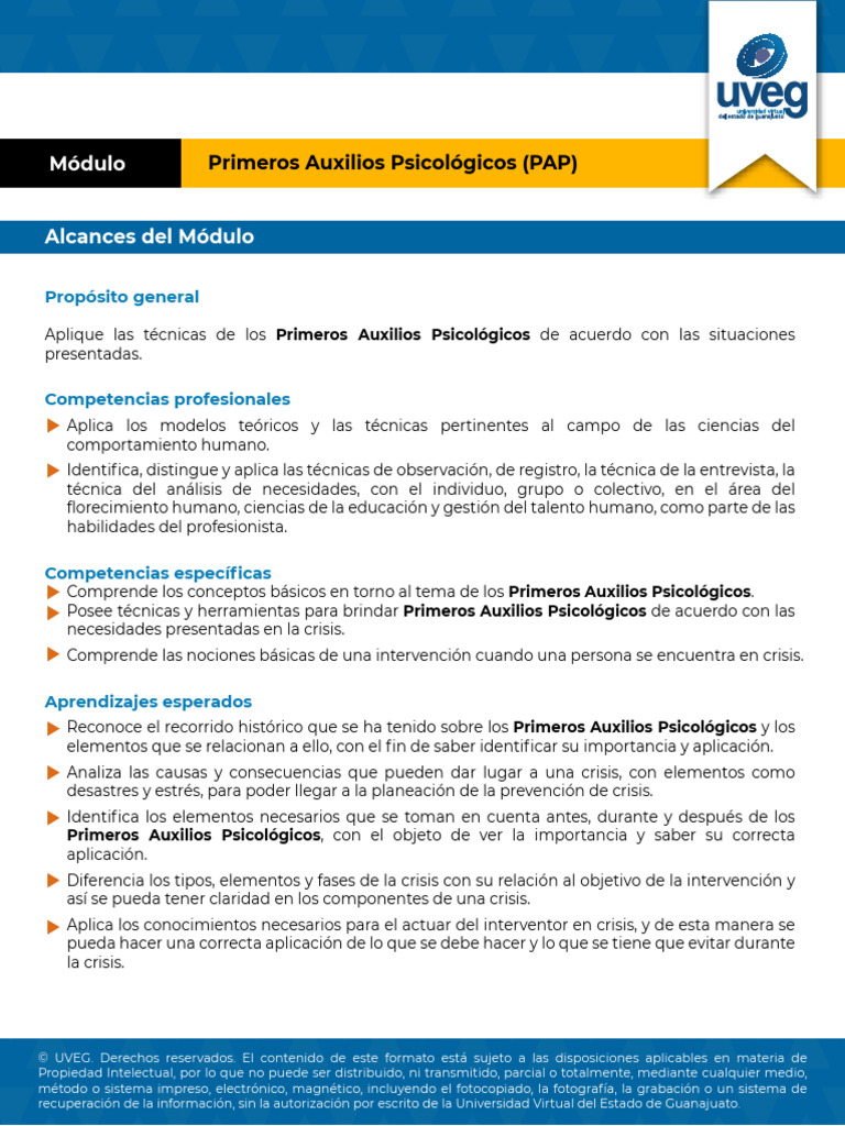 Presentacion Modulo | PDF | Sicología | Propiedad intelectual