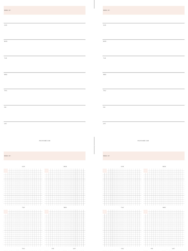 Weekly Planner (3 Layouts) | PDF