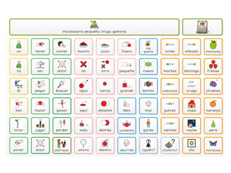 Vocabulario Oruga | PDF