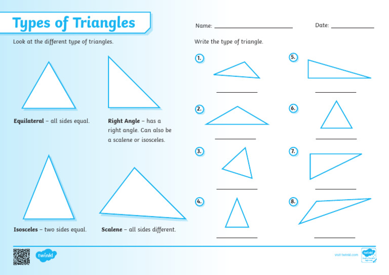 t2 M 288 Types of Triangle Activity Sheet - Ver - 4 | PDF