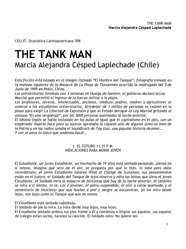 El Hombre del Tanque en Tiananmén | PDF | Tanques