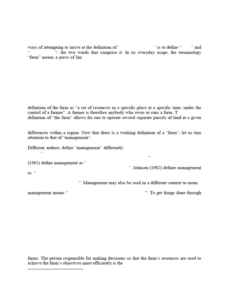 Farm Mananement and Accounts Lecture Notes 1 | PDF | Decision Making ...
