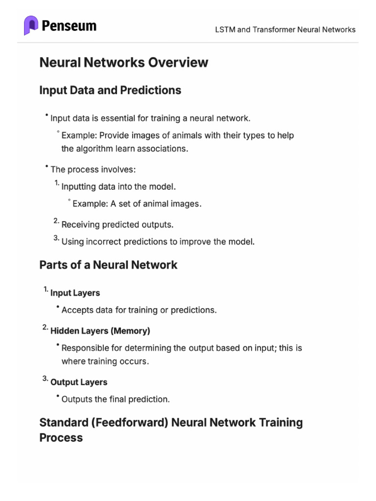LSTM and Transformer Neural Networks | PDF