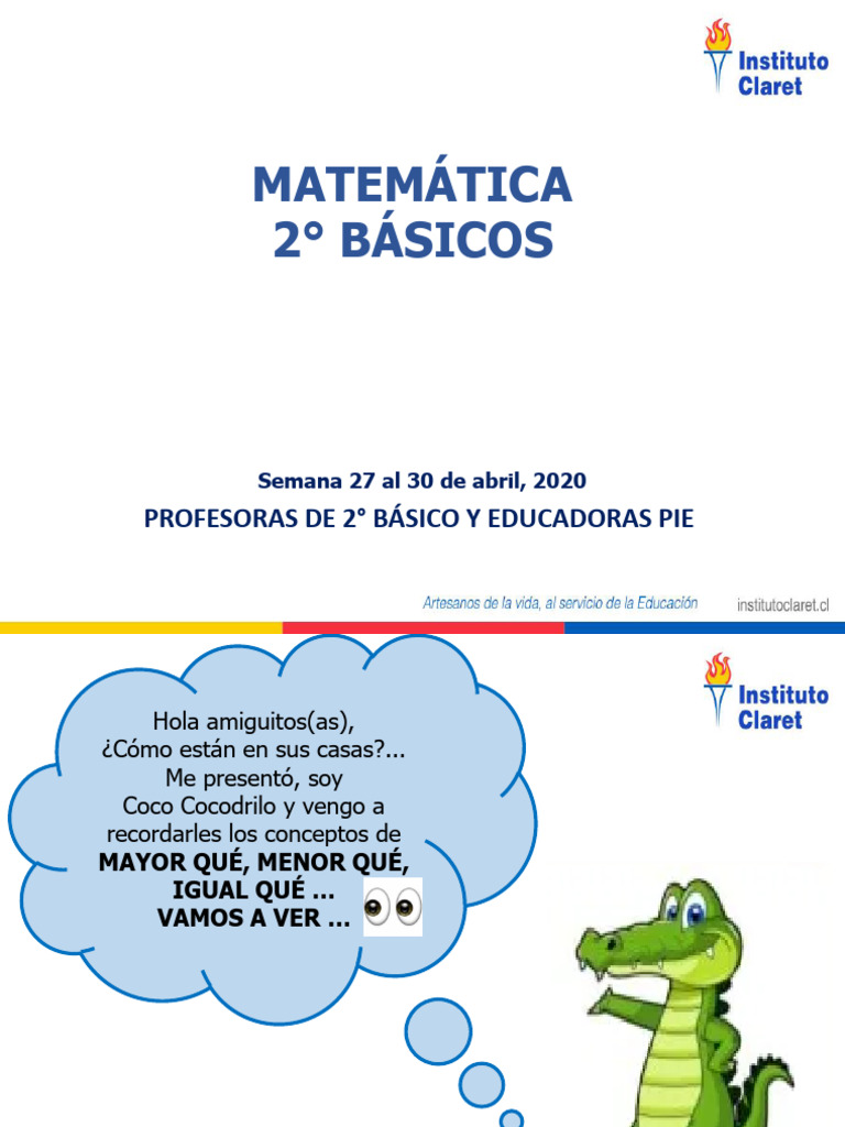 Simbolos Menor y Mayor | PDF