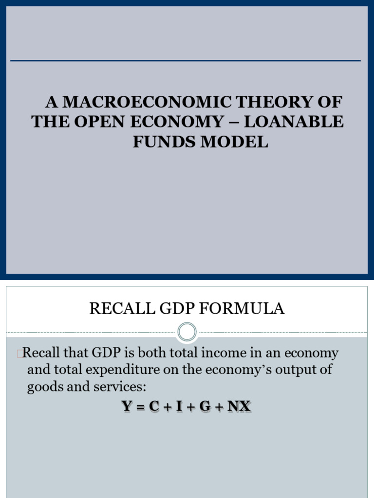 Open Economy Macro - Loanable Funds Model | PDF | Interest | Net ...