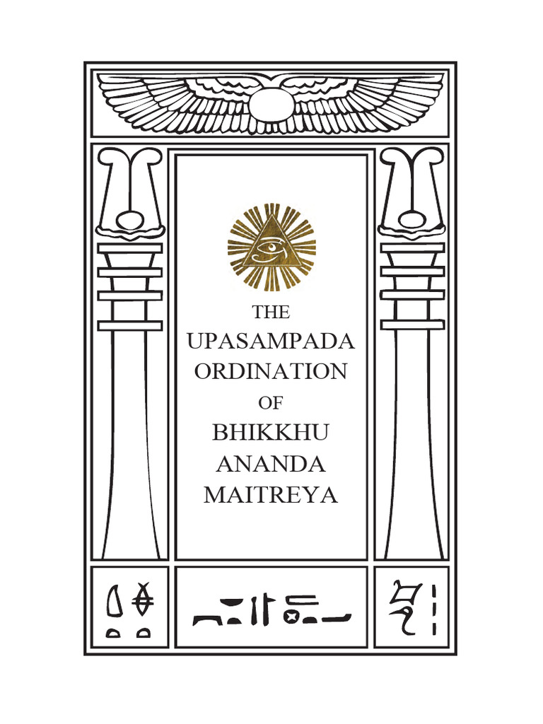 The Upasampada Ordination of Bhikkhu Ananda Maitreya | PDF ...