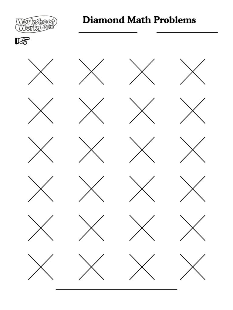 WorksheetWorks Diamond Math Problems 1 | PDF