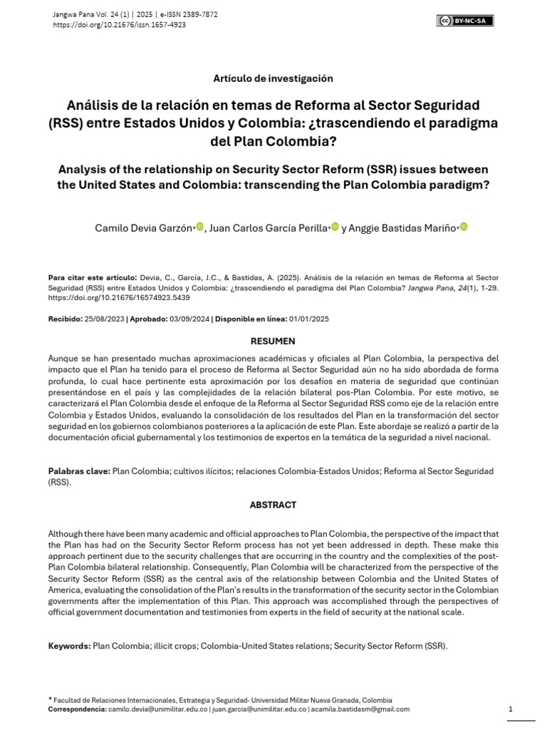 5439 Metadatos - FINAL Plan+Colombia | PDF | Colombia | Valores