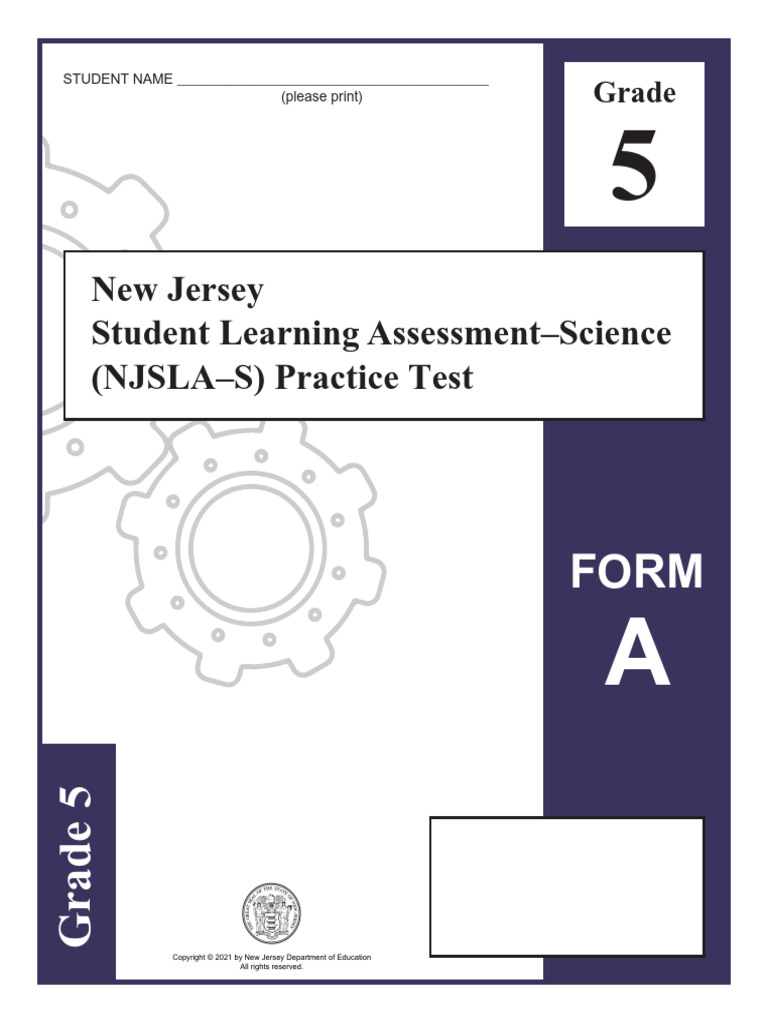 Grade 5 NJSLA Science Practice Test | PDF | Ice | Stars