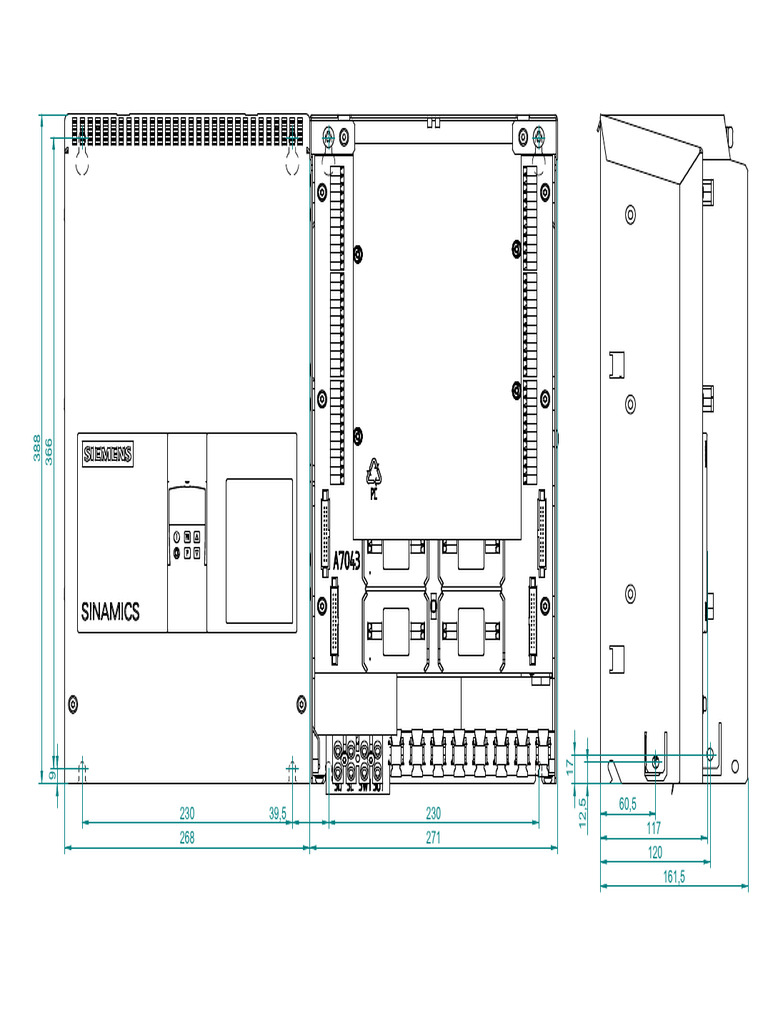 CM - 2 Sinamics DCM Dimensions | PDF