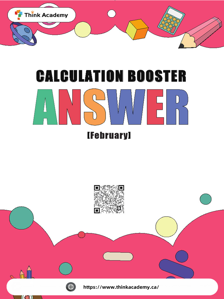 Calculation Booster 1-Answer Sheet | PDF
