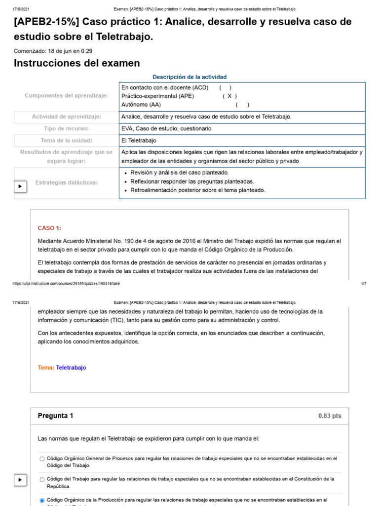 Examen_ [APEB2-15%] Caso práctico 1_ Analice, desarrolle y resuelva caso de estudio sobre el ...